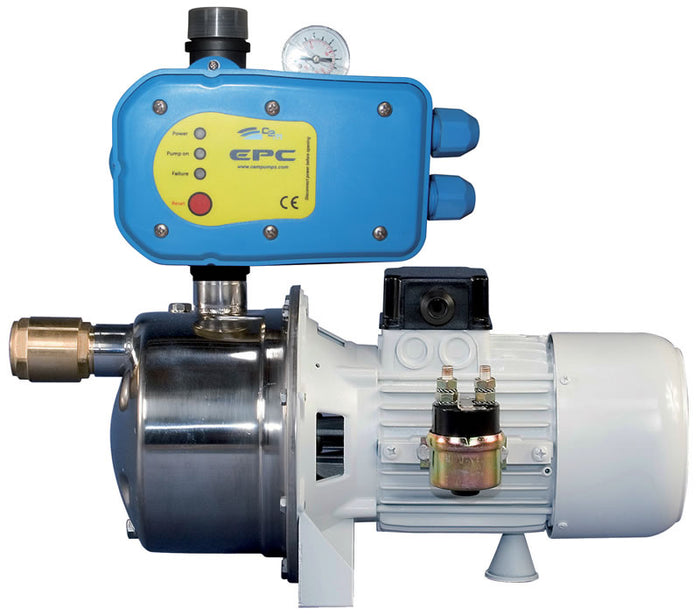 CEM J-Inox SS 240V / 50LPM | Electronic Pressure Pump with Pressure Sw